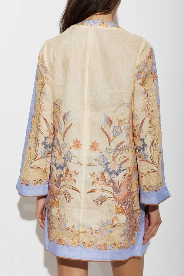 Zimmermann Linen Dress With Print