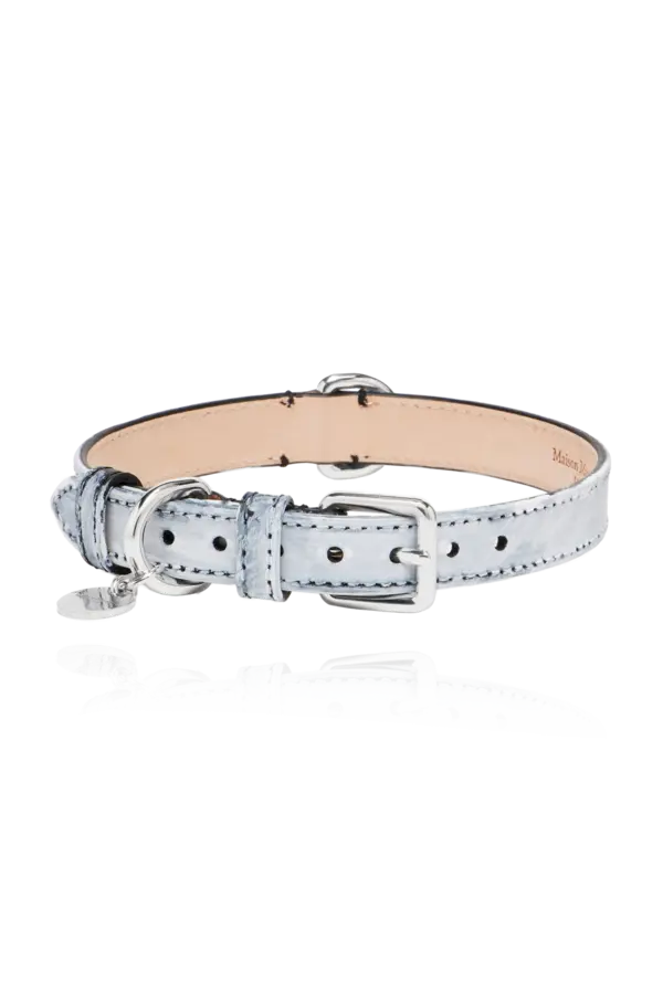 MAISON MARGIELA Leather Dog Collar - Blue
