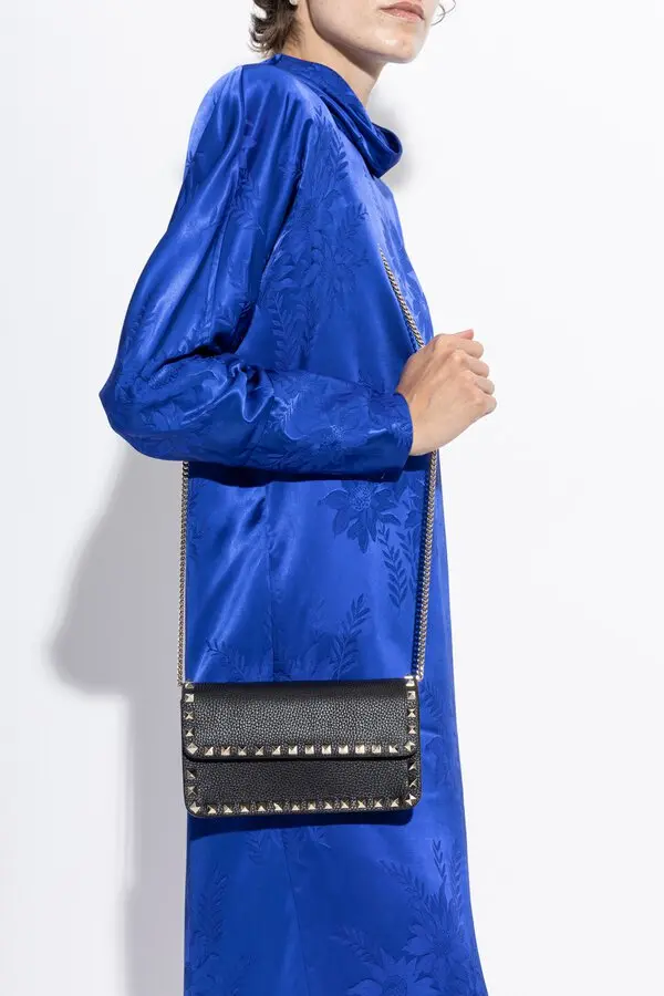 Valentino Garavani Leather Wallet On A Chain