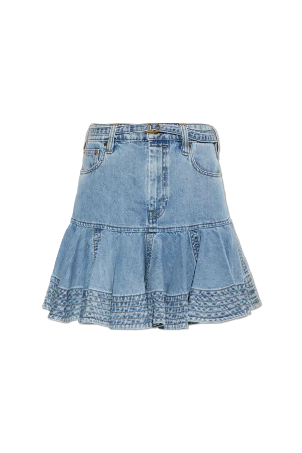 Zimmermann Denim Skirt With Belt