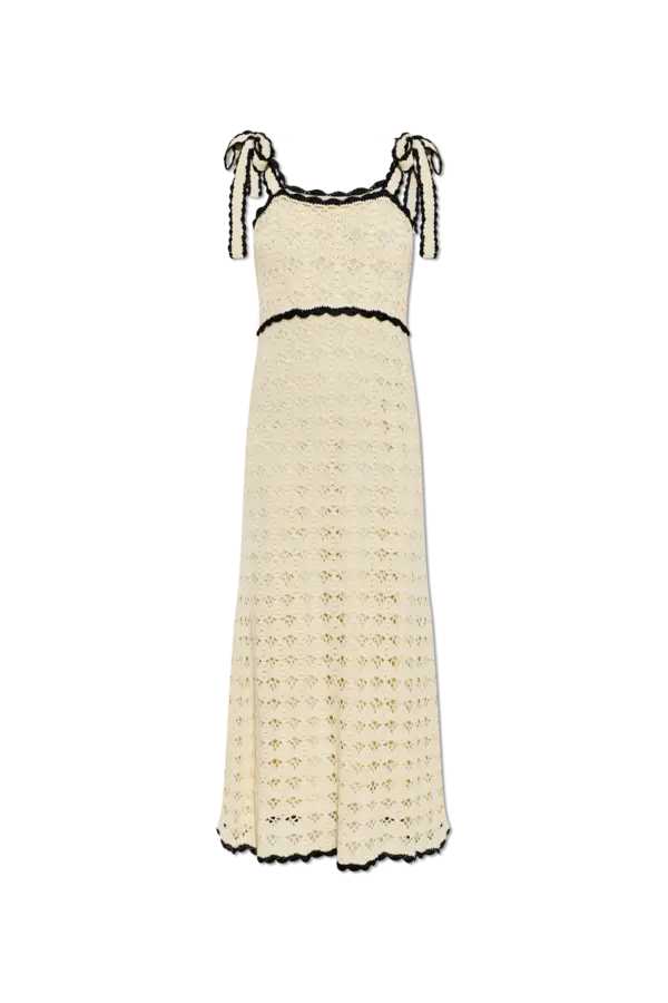 Zimmermann Crocheted Strappy Dress - Cream