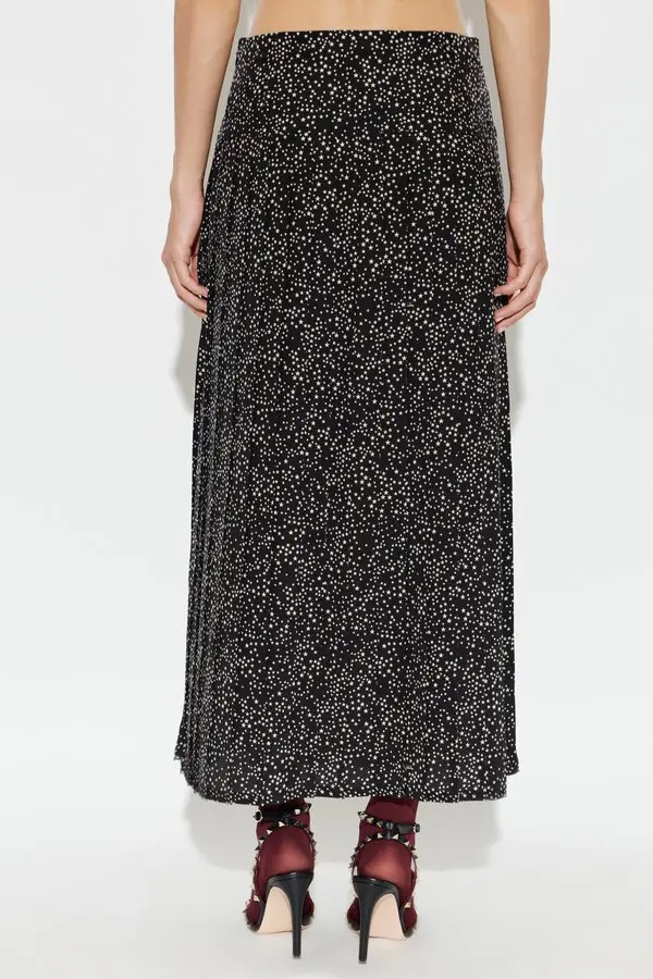 Valentino Garavani Pleated Silk Skirt