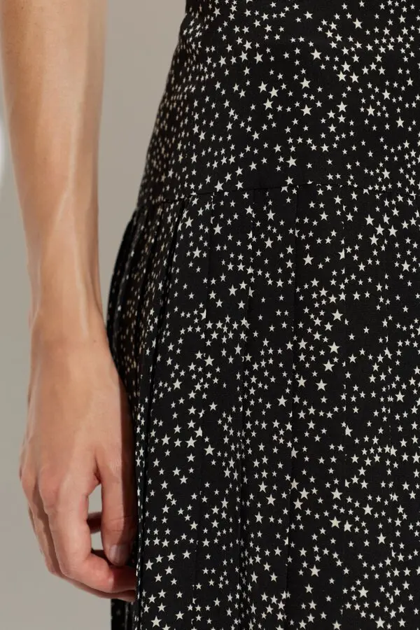 Valentino Garavani Pleated Silk Skirt