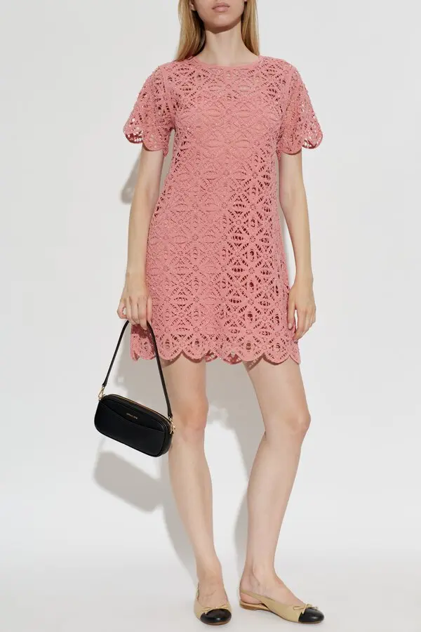 Michael Kors Dress With A Decorative Knit