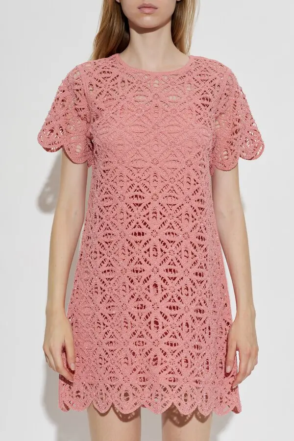 Michael Kors Dress With A Decorative Knit