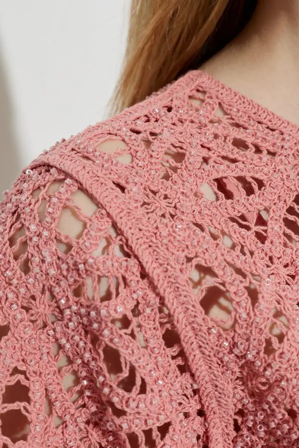 Michael Kors Dress With A Decorative Knit