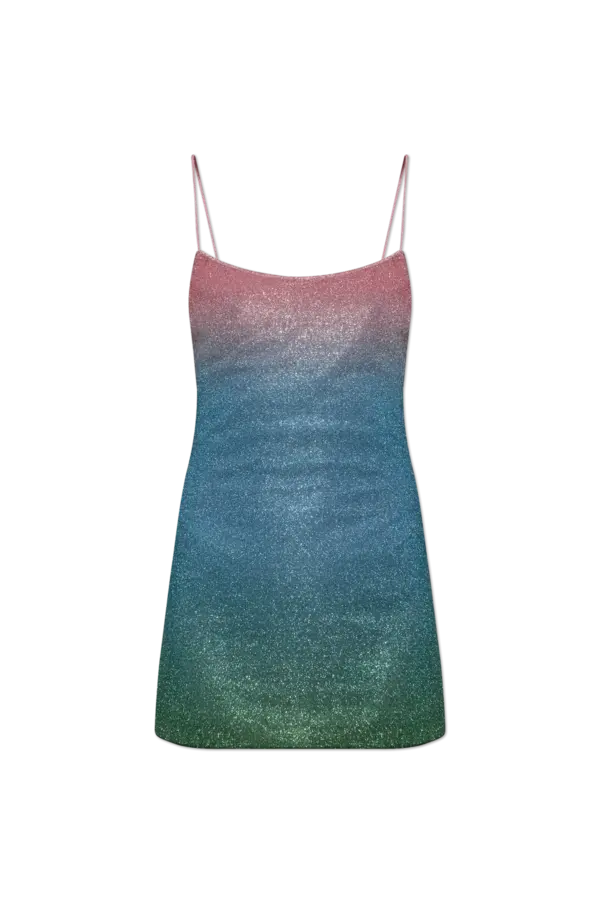 Oseree Short Dress With Lurex Thread