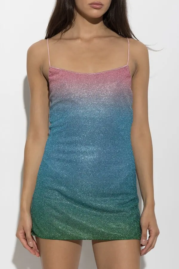Oseree Short Dress With Lurex Thread