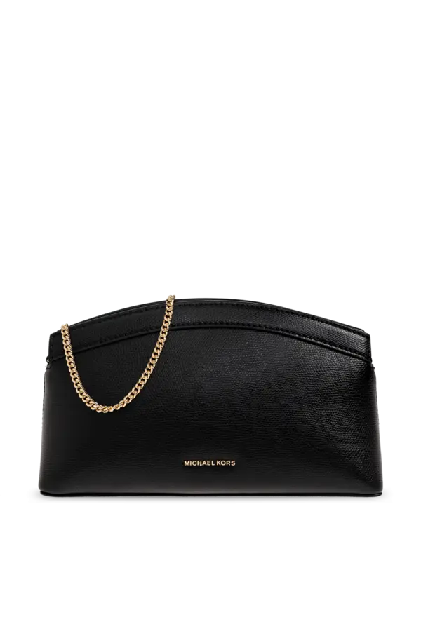 Michael Kors Athena Grained Leather Bag - Black