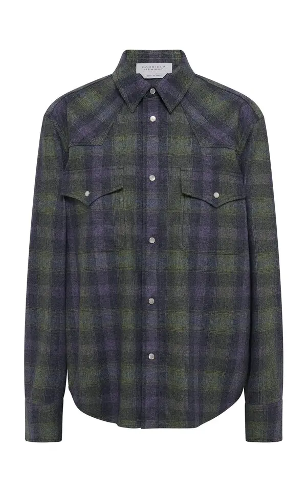 Gabriela Hearst Dixon Wool-cashmere Western Shirt - Plaid