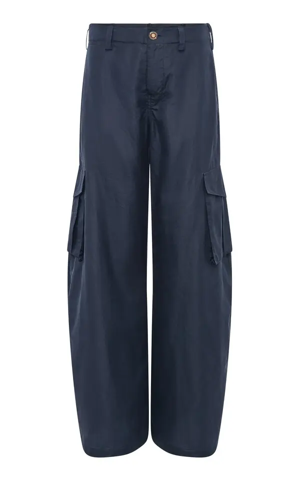 Gabriela Hearst Eos Silk Pants - Navy