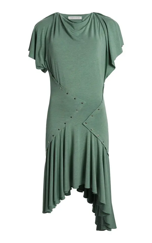 Christopher Esber Tai Rivet Jersey Tee Mini Dress