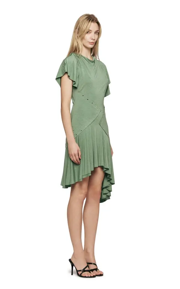 Christopher Esber Tai Rivet Jersey Tee Mini Dress