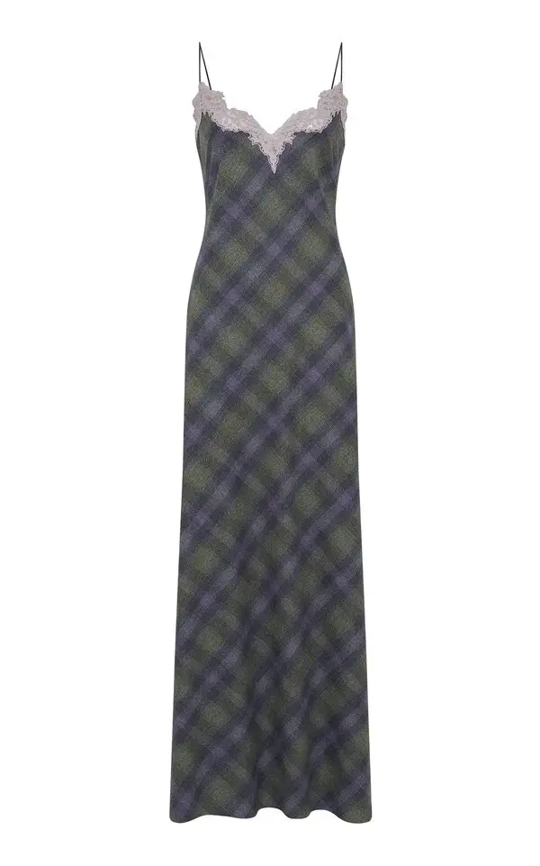 Gabriela Hearst Nesta Wool-cashmere Maxi Dress - Plaid