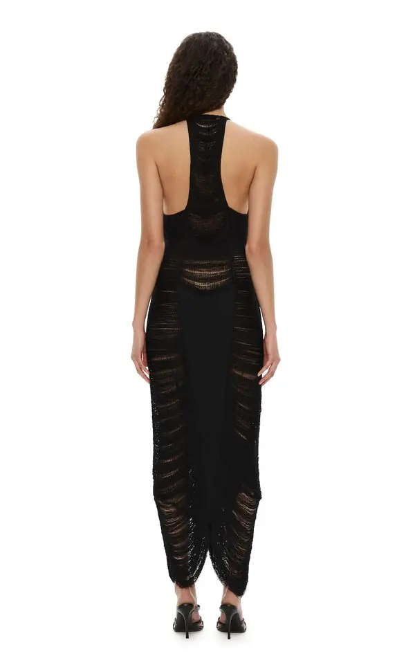 Christopher Esber Fringed Knit Maxi Dress