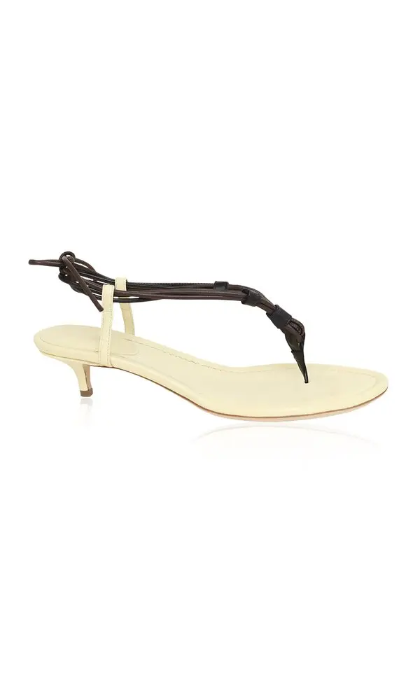 Christopher Esber Lasso Flip Flop Micro Heel - Yellow