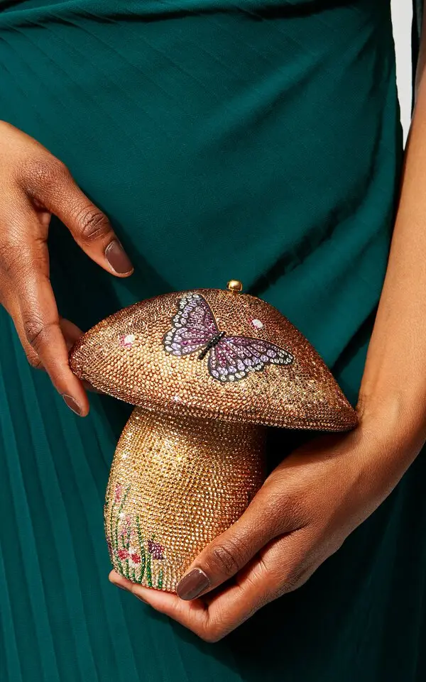 Judith Leiber Bella Mushroom Clutch