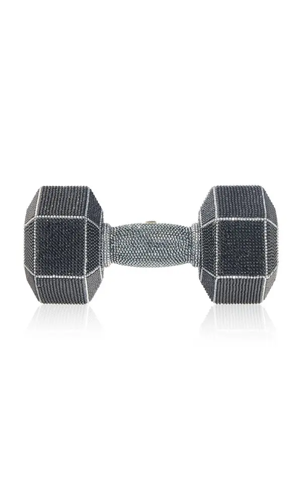 Judith Leiber Heavy Metal Dumbbell Clutch