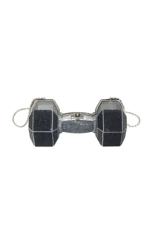 Judith Leiber Heavy Metal Dumbbell Clutch