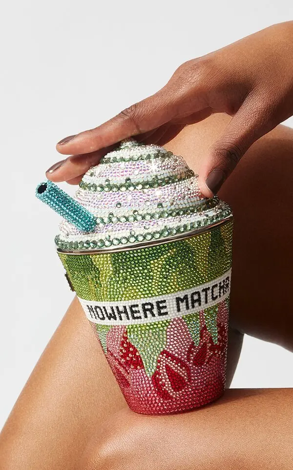Judith Leiber Matcha Frozen Drink Clutch