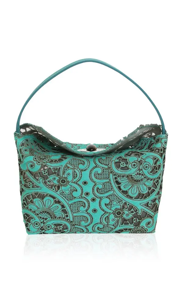 Christopher Esber Turnlock Lasercut Calf Hair Mini Bag