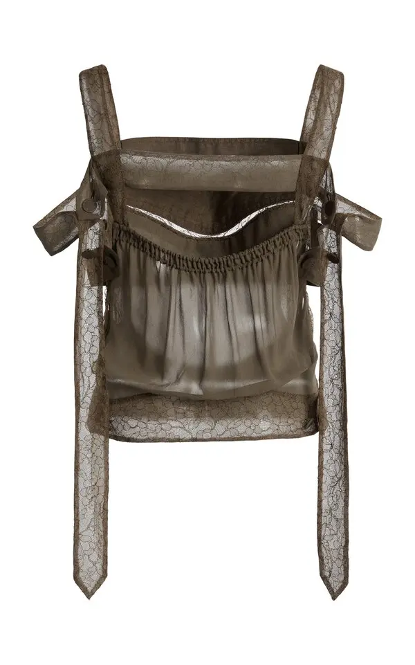 Christopher Esber Cleo Utility Cotton-silk Suspended Top
