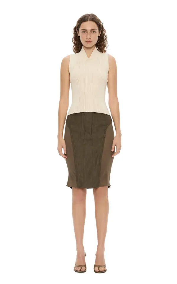 Christopher Esber Cleo Utility Cotton Midi Skirt