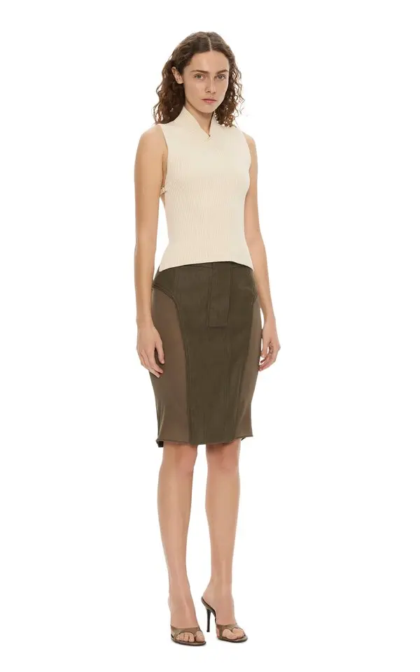 Christopher Esber Cleo Utility Cotton Midi Skirt