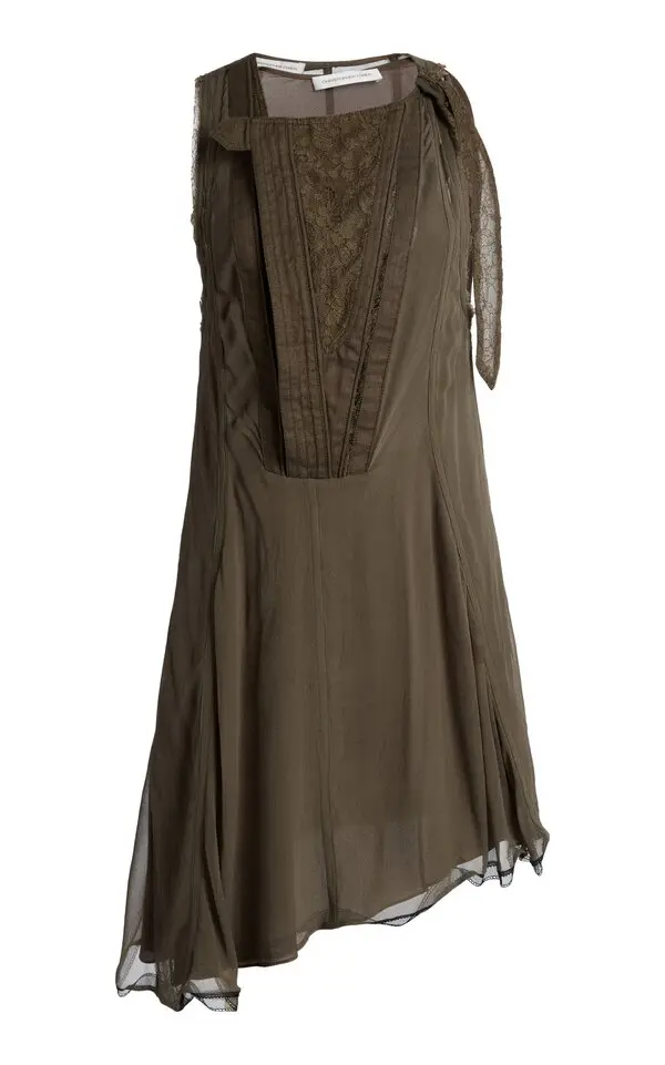 Christopher Esber Cleo Utility Cotton-silk Mini Dress