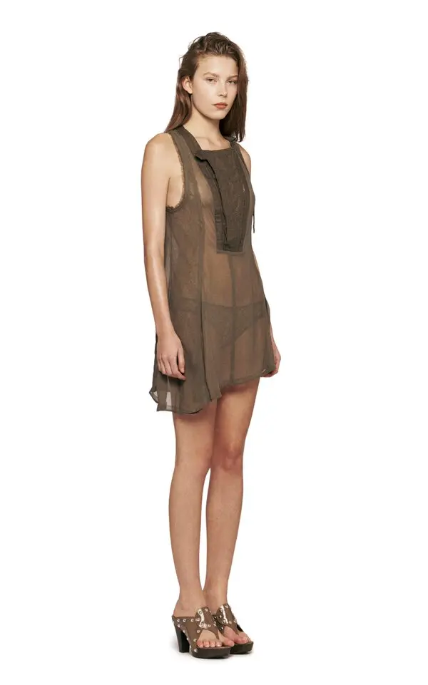 Christopher Esber Cleo Utility Cotton-silk Mini Dress