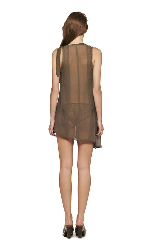 Christopher Esber Cleo Utility Cotton-silk Mini Dress