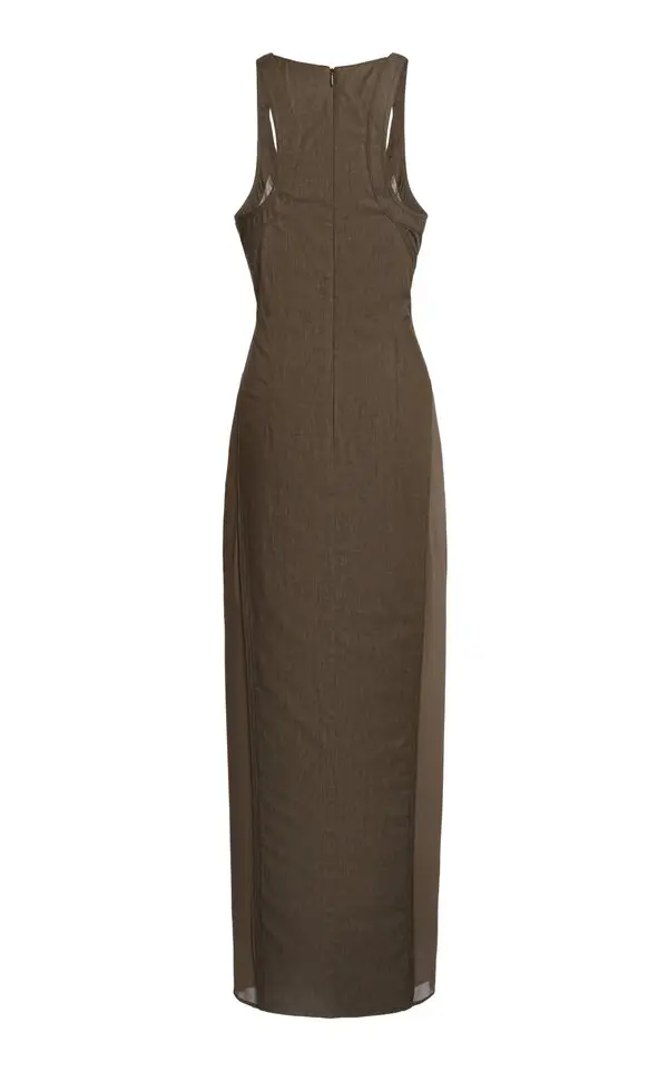Christopher Esber Cleo Utility Cotton Tank Maxi Dress
