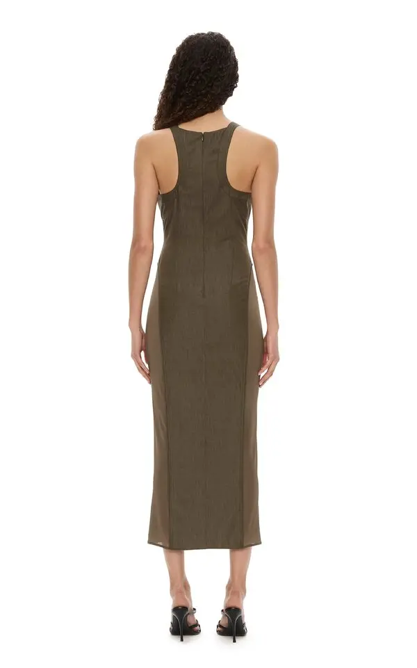 Christopher Esber Cleo Utility Cotton Tank Maxi Dress