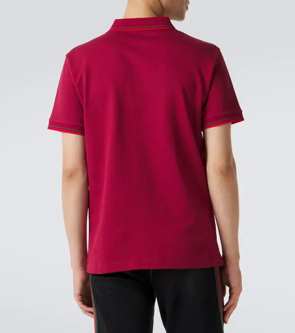 Gucci Cotton-blend Piqu� Polo Shirt