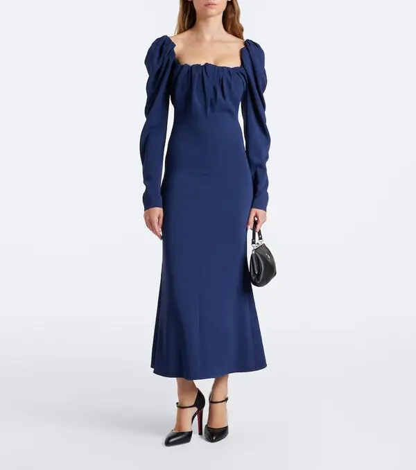 VIVIENNE WESTWOOD Gathered Crepe De Chine Gown