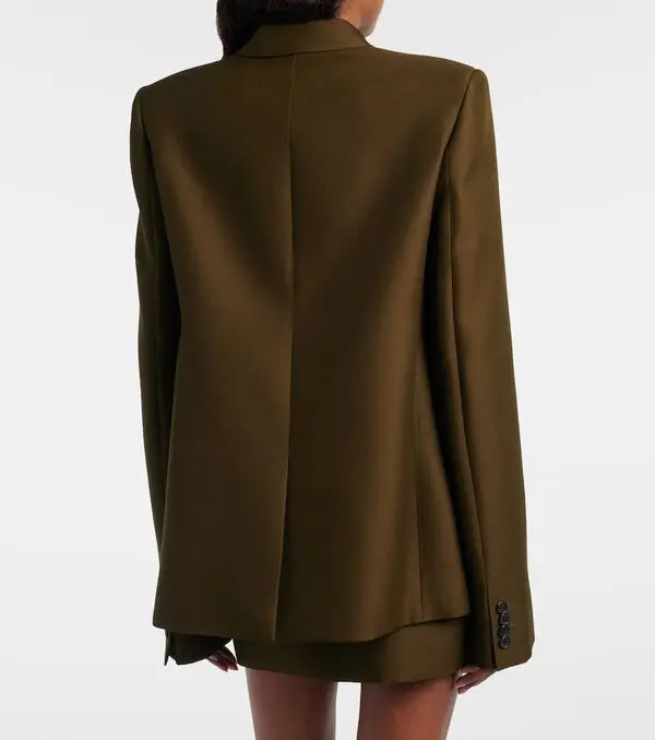 Khaite Silvannah Wool And Silk Cady Blazer