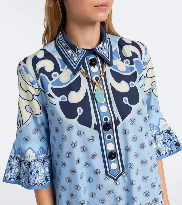 La DoubleJ Artemis Printed Cotton Maxi Dress
