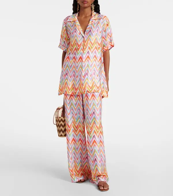 Missoni Zigzag Oversized Shirt - Orange