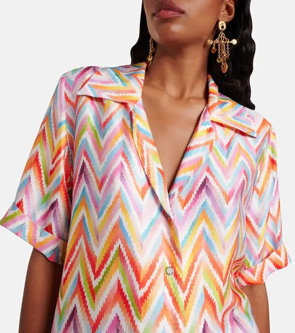 Missoni Zigzag Oversized Shirt - Orange
