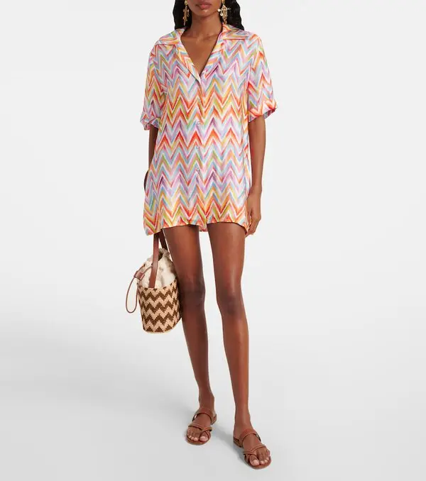 Missoni Zigzag Oversized Shirt - Orange