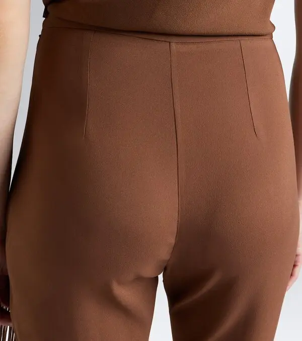 TALLER MARMO Mae High-rise Flared Pants - Brown