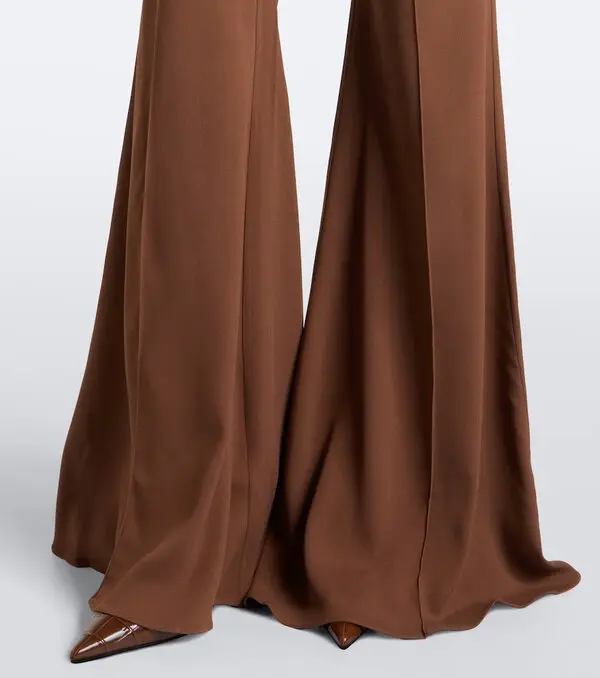 TALLER MARMO Mae High-rise Flared Pants - Brown