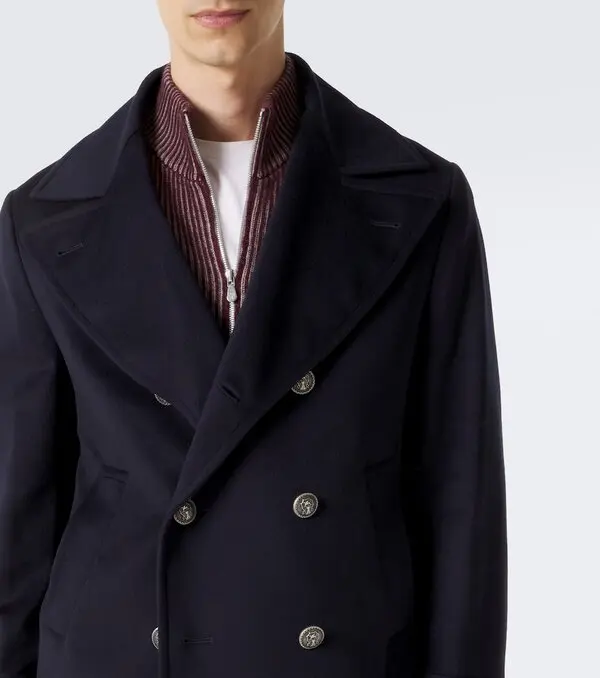 Brunello Cucinelli Virgin Wool Peacoat