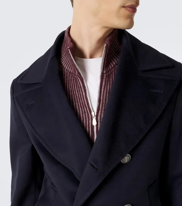 Brunello Cucinelli Virgin Wool Peacoat