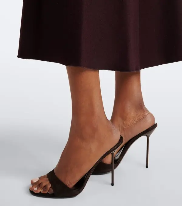 Paris Texas Lidia Suede Mules - Brown