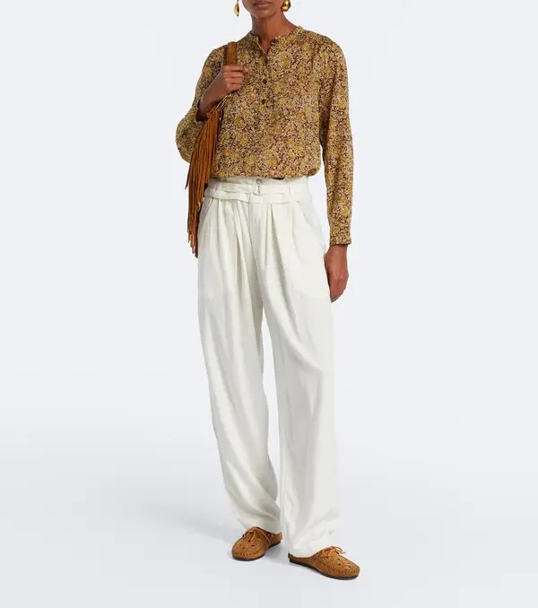 MARANT ETOILE Celia Wide-leg Pants - White