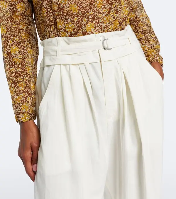 MARANT ETOILE Celia Wide-leg Pants - White