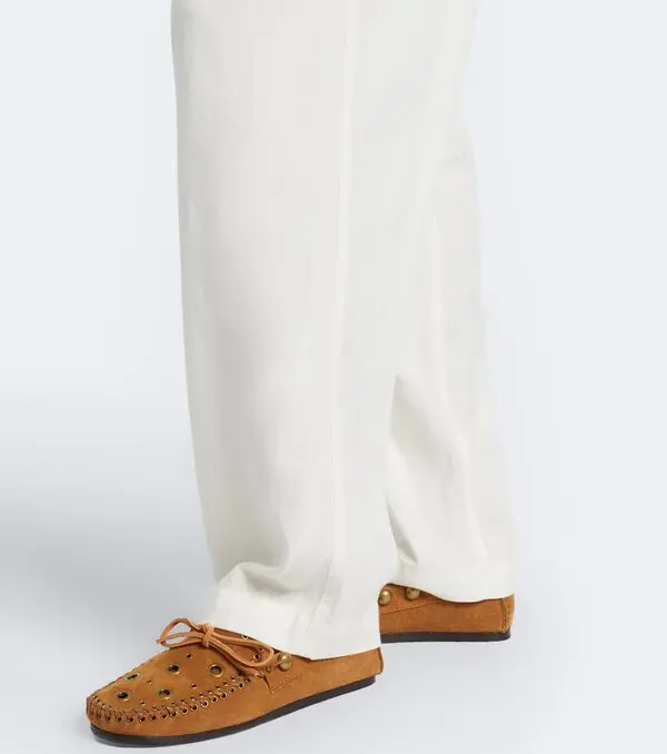 MARANT ETOILE Celia Wide-leg Pants - White