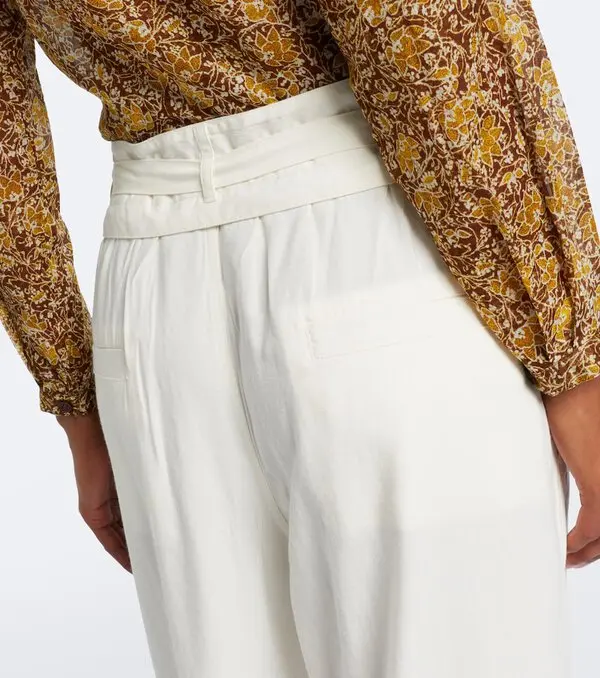MARANT ETOILE Celia Wide-leg Pants - White