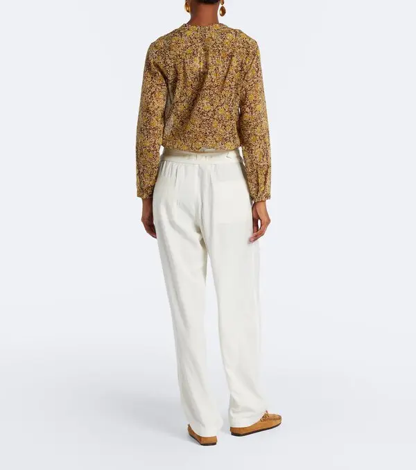 MARANT ETOILE Celia Wide-leg Pants - White